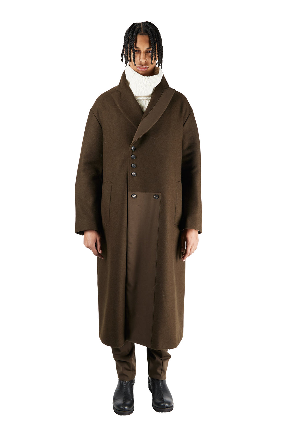 Masnada Palude Wool-Polyamide Coat – The Library 1994